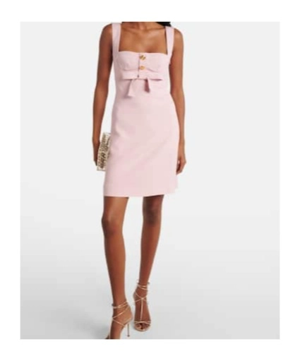 Giambattista Valli Bow Detail Crêpe Mini Dress