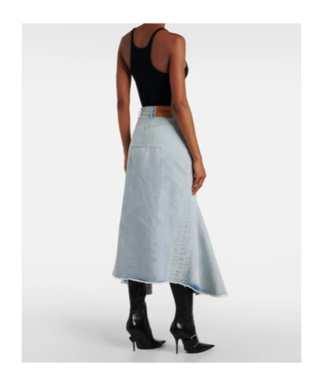 Vetements Godet Denim Midi Skirt