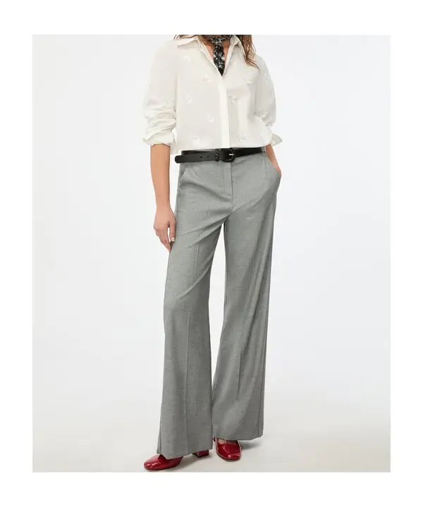 IBLUES Embroidered Cotton Poplin Shirt