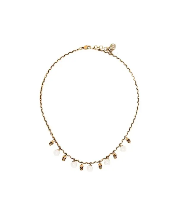 Alexander McQueen Embellished Necklace - Yellow