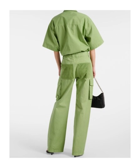 Stella McCartney Mid-rise Cotton Cargo Pants