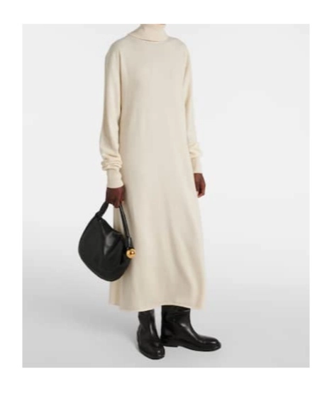 JIL SANDER Knitted Cashmere Midi Dress