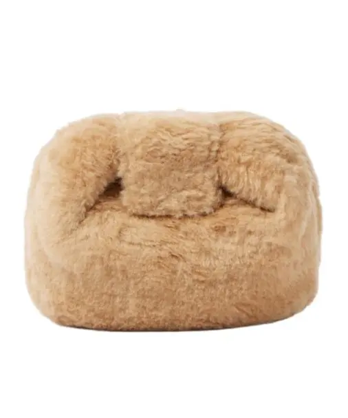 Gabriela Hearst Soft Demi Faux Shearling Clutch
