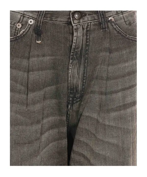 R13 Wide-leg Pleated Jeans - Black