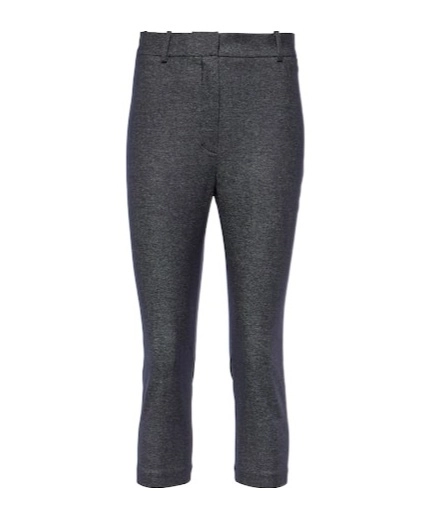 Magda Butrym High-rise Wool And Cotton Cropped Pants - Black