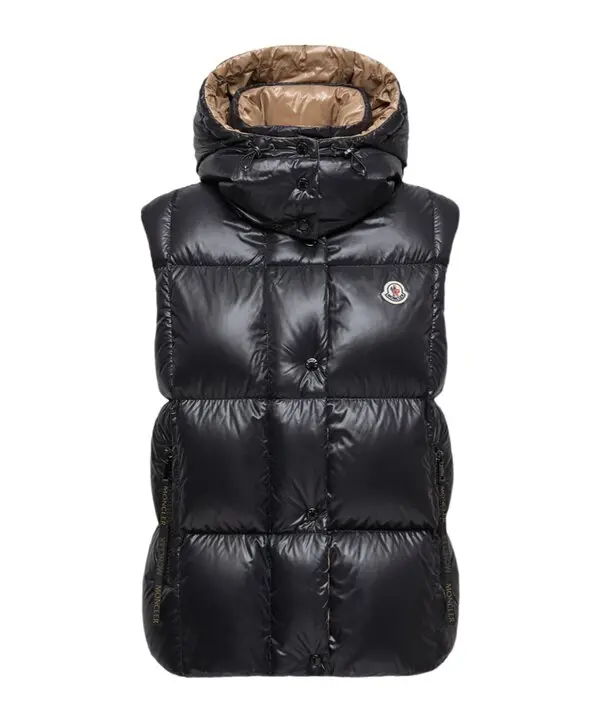 Moncler Luzule Hooded Down Vest - Black