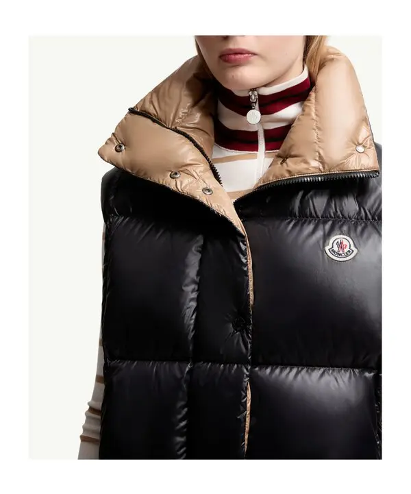 Moncler Luzule Hooded Down Vest - Black