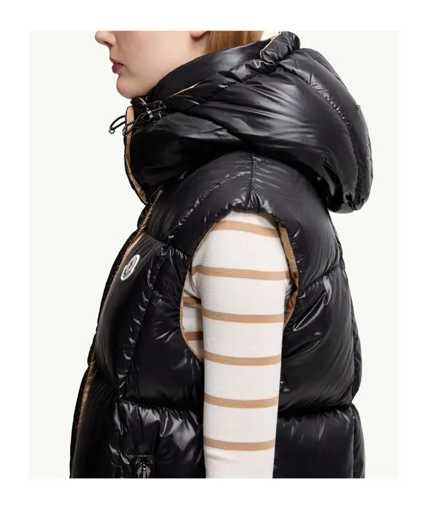 Moncler Luzule Hooded Down Vest - Black