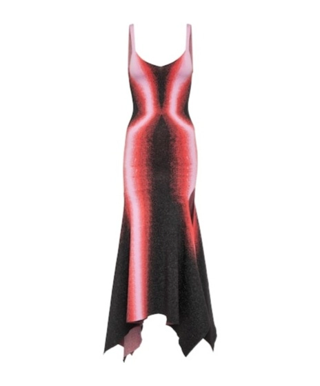 Y/project Printed Knitted Midi Dress - Black