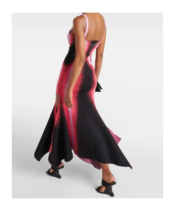 Y/project Printed Knitted Midi Dress