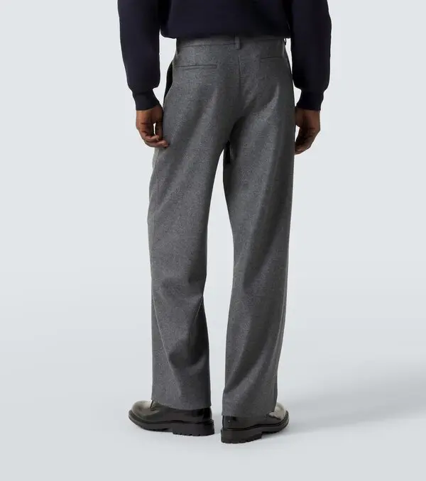 JIL SANDER Wool Wide-leg Pants