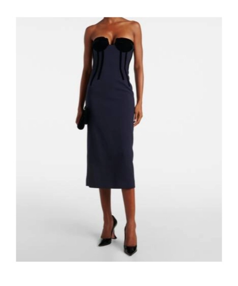 Sportmax Strapless Midi Dress