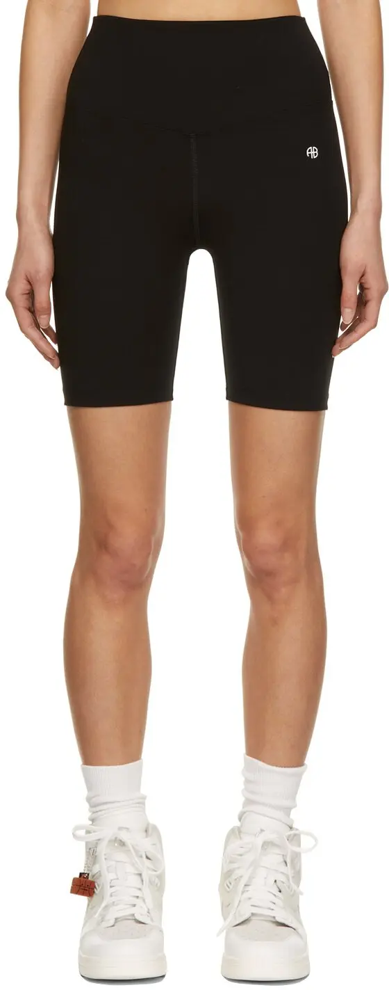 ANINE BING Logo-print Cycling Shorts