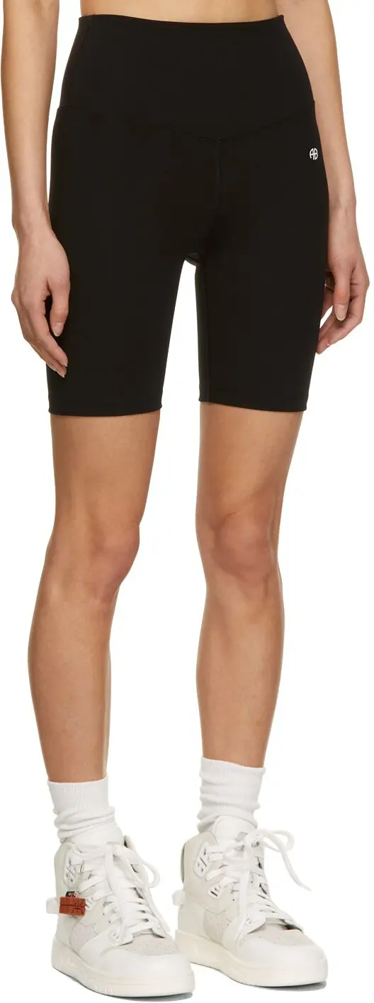 ANINE BING Logo-print Cycling Shorts