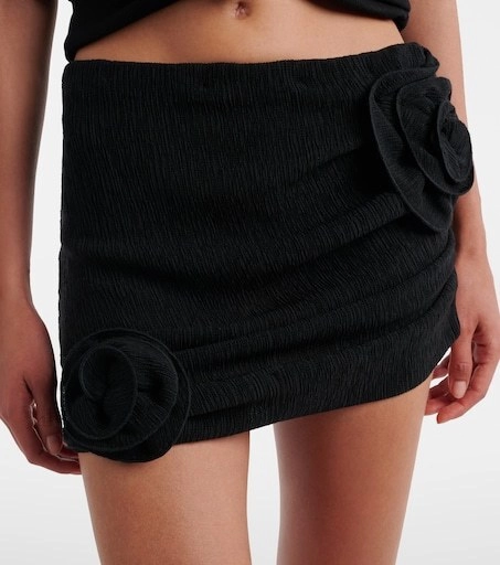 Magda Butrym Floral Crepe Mini Skirt