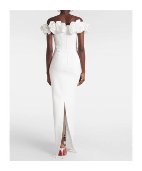Rebecca Vallance Off-the-shoulder Gown With Back Slit