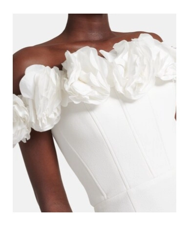 Rebecca Vallance Off-the-shoulder Gown With Back Slit
