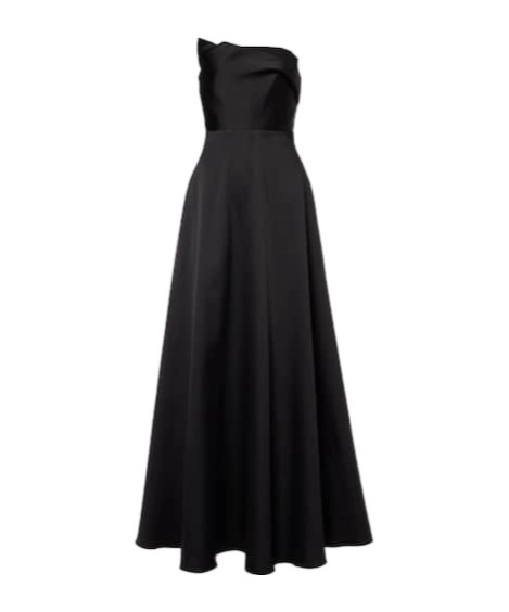 Roland Mouret Strapless Taffeta Gown