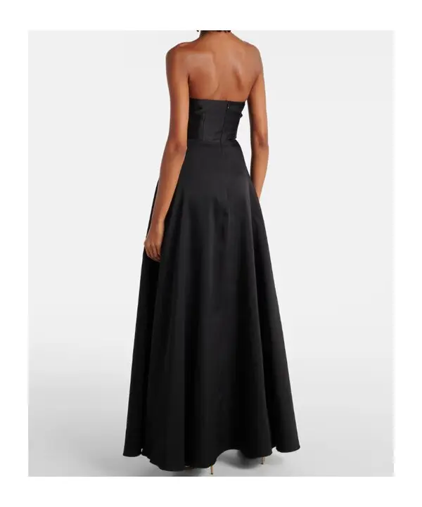 Roland Mouret Strapless Taffeta Gown