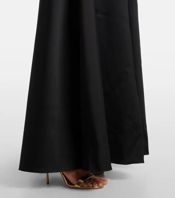 Roland Mouret Strapless Taffeta Gown