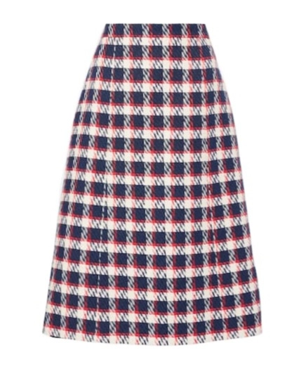 Carolina Herrera Tweed Midi Skirt