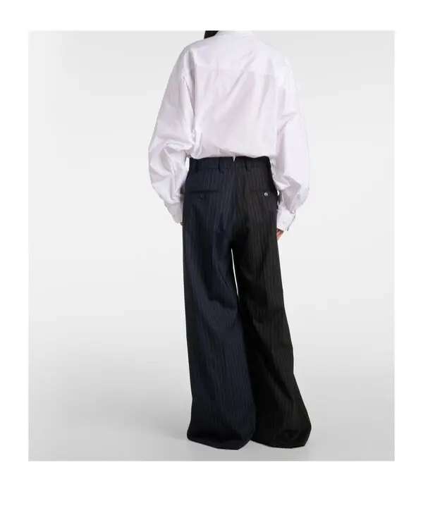 Vetements Pinstripe Wool Wide-leg Trousers