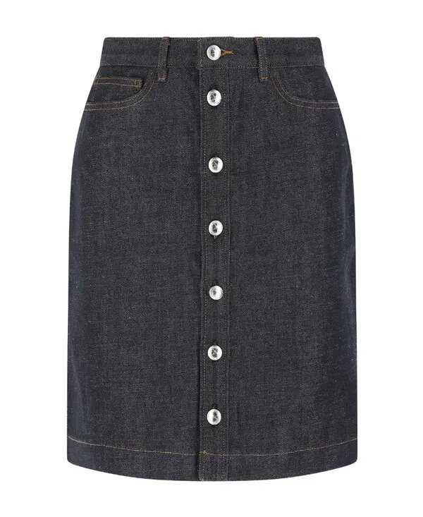 A.p.c. Button-down Denim Skirt