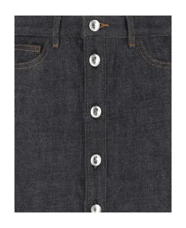 A.p.c. Button-down Denim Skirt