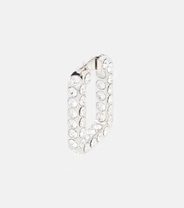 Amina Muaddi Charlotte Embellished Hoop Earrings