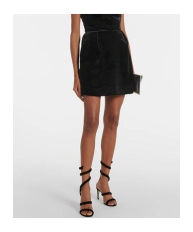 Rene Caovilla Cleo 80 Velvet Sandals