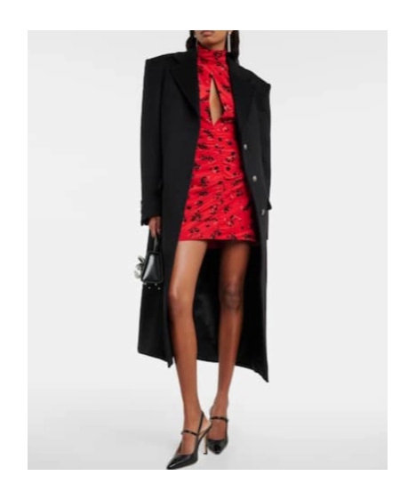 Alessandra Rich Floral Silk Minidress