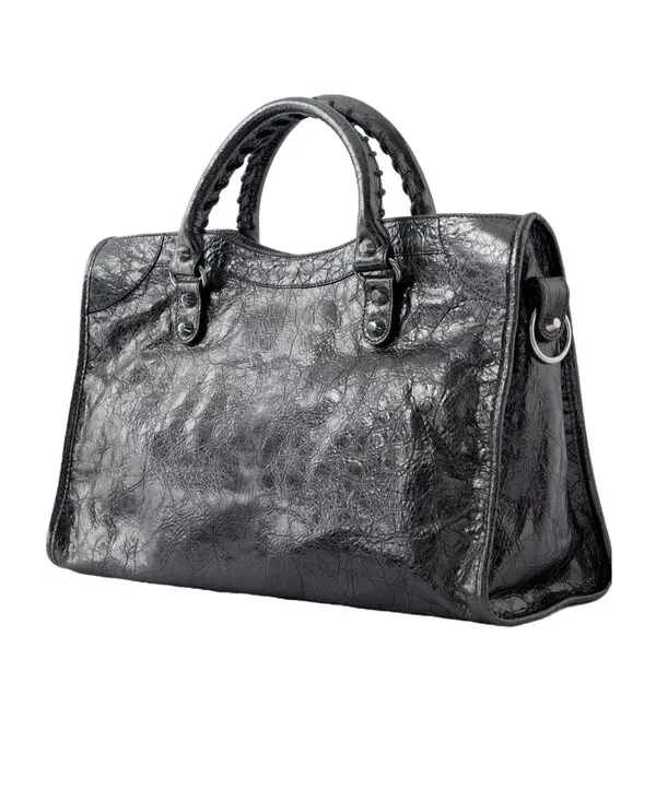 Balenciaga Le City Bag Medium In Steel