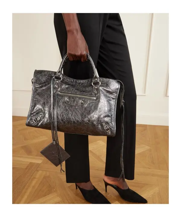Balenciaga Le City Bag Medium In Steel