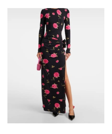 Magda Butrym Floral-appliqué Leather Slingback Pumps