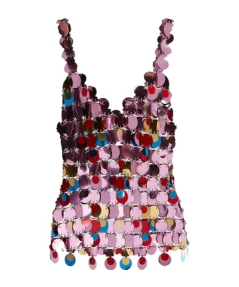 Rabanne Sequined Top - Multicolor