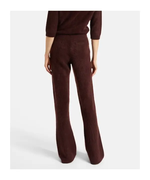 Dorothee Schumacher Fluffy Statement Wool And Cashmere-blend Flared Pants