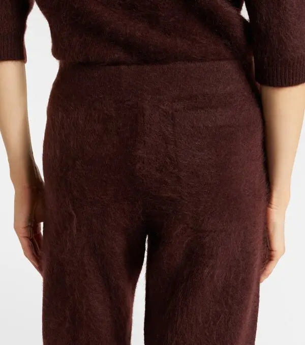 Dorothee Schumacher Fluffy Statement Wool And Cashmere-blend Flared Pants