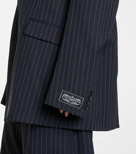 Vetements Pinstripe Wool Blazer