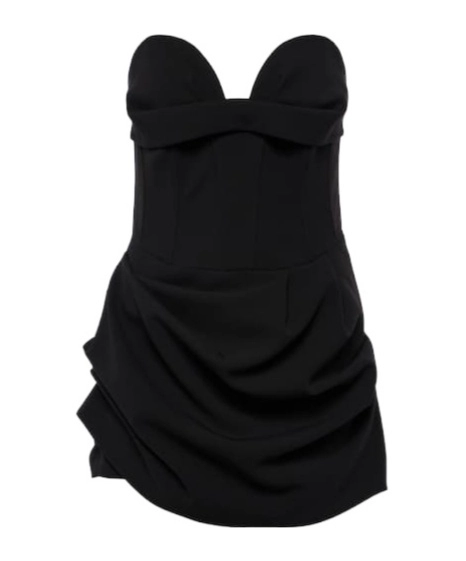 Magda Butrym Draped Wool-blend Bustier Dress