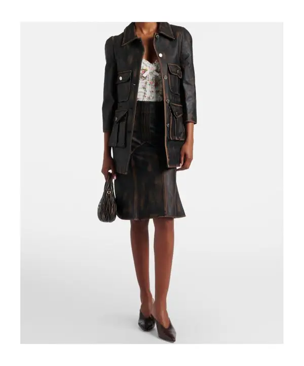 SHUSHU/TONG Leather Jacket