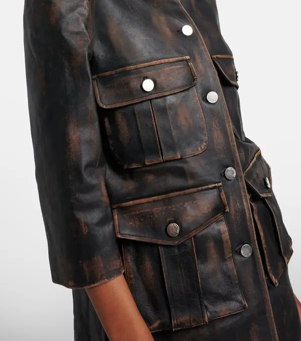 SHUSHU/TONG Leather Jacket