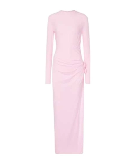 Magda Butrym Floral-appliqué Jersey Gown - Pink