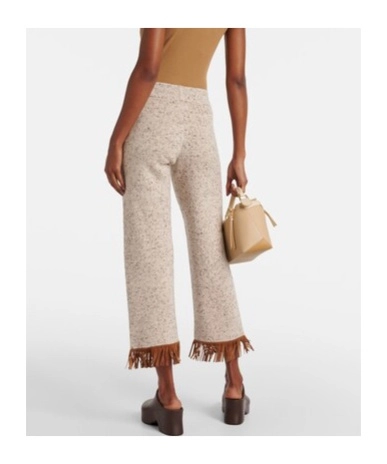 Alanui Fringed Wool-blend Pants