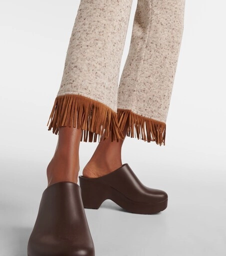 Alanui Fringed Wool-blend Pants