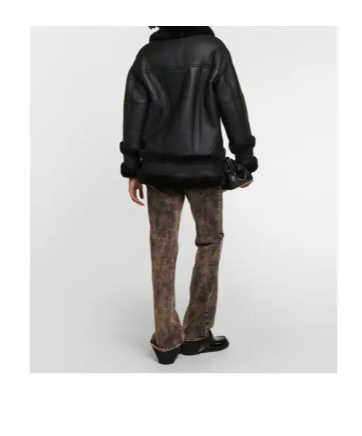 BLANCHA Leather And Shearling Jacket