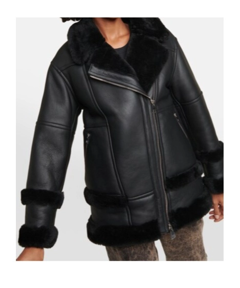 BLANCHA Leather And Shearling Jacket