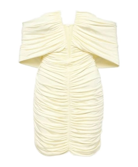 Magda Butrym Draped Off-shoulder Minidress