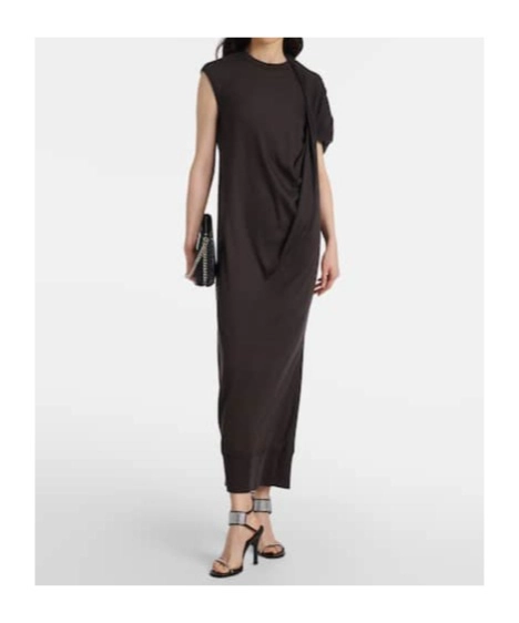 Stella McCartney Draped Wool Maxi Dress