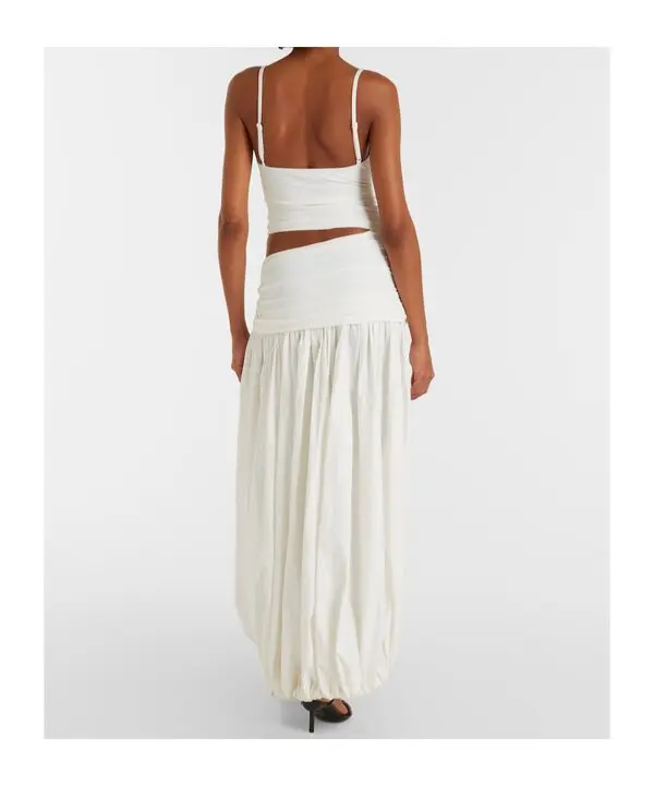 Christopher Esber Orbit Cutout Ruched Jersey Maxi Dress
