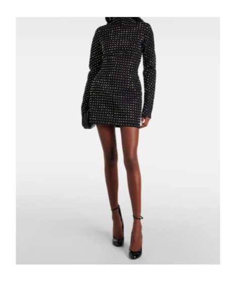 Sportmax Rhinestone-embellished Jersey Minidress
